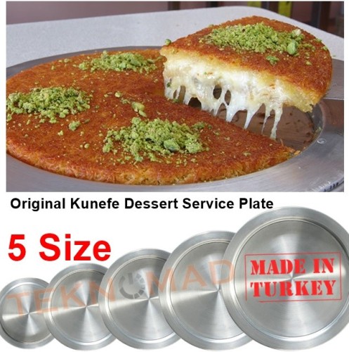 Kunefe Plate Service Plate Presentation Dessert Service Tray, Stainless ...
