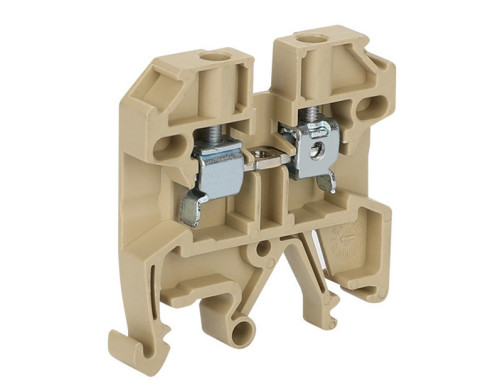 Gray 600v 25a Din Rail Mounted Clip Spring Terminal Block, High Quality ...