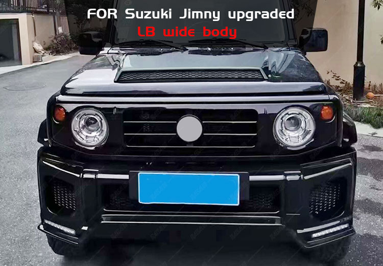 Lb Wide Body Kit Upgrade For Suzuki Jimny - Front Bumper, Hood, Engine ...