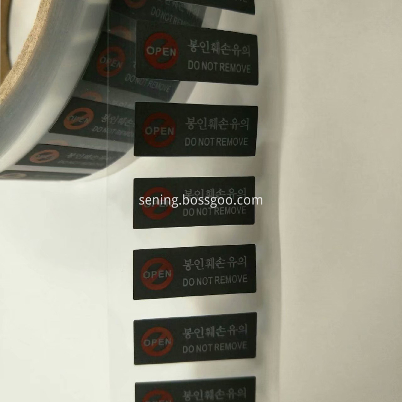 Custom Anti Counterfeiting Tamper Proof Warranty Void Seal Sticker, High Quality Custom Anti ...