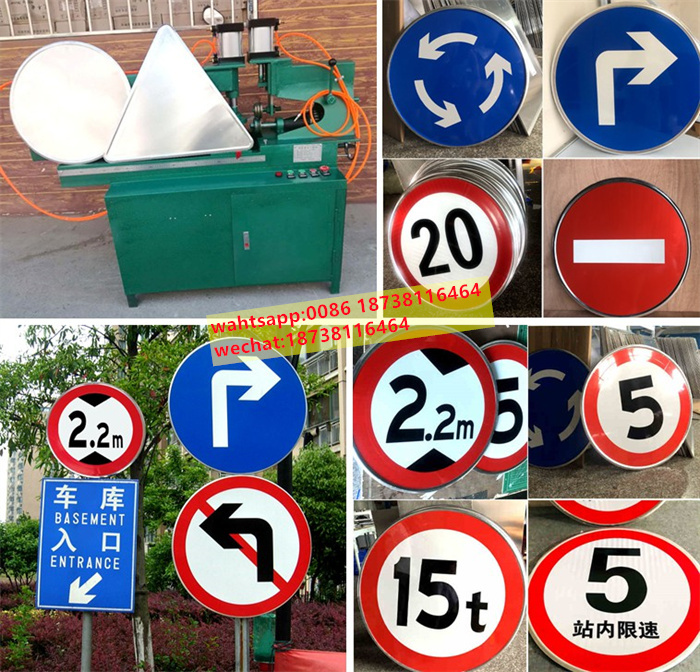 Aluminum Sign Making Machine: Traffic Sign Cutting, Pressing, And ...