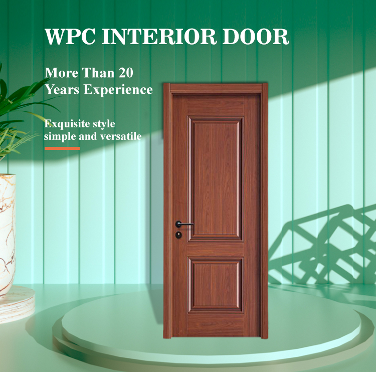 Modern Soundproof Waterproof Wpc Interior French Doors With Frame ...