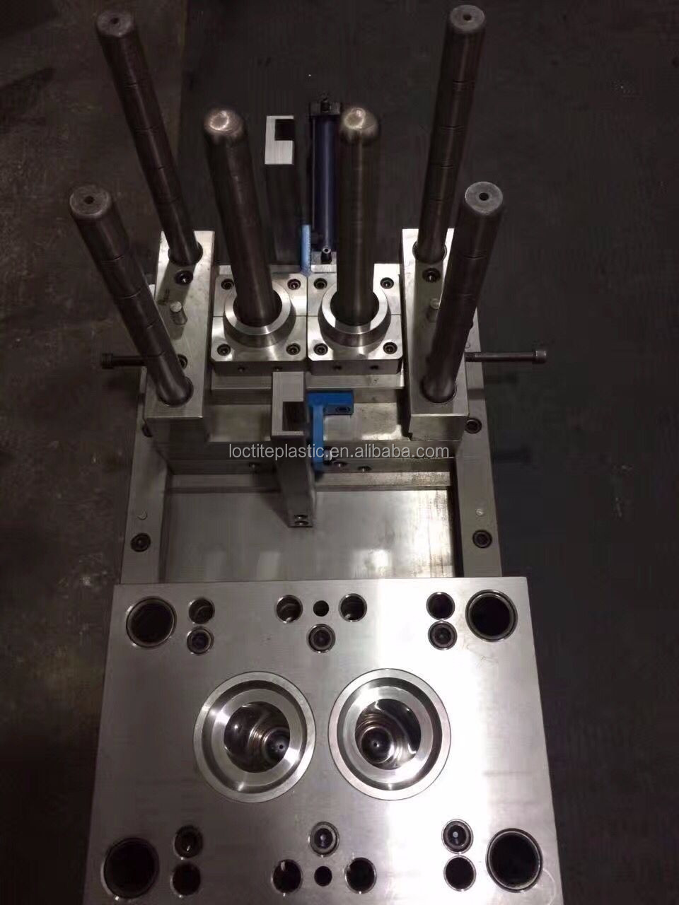 750g 4 Cavity Hot Runner Valve Gate Pin 5 Gallon Preform Mold 55mm ...