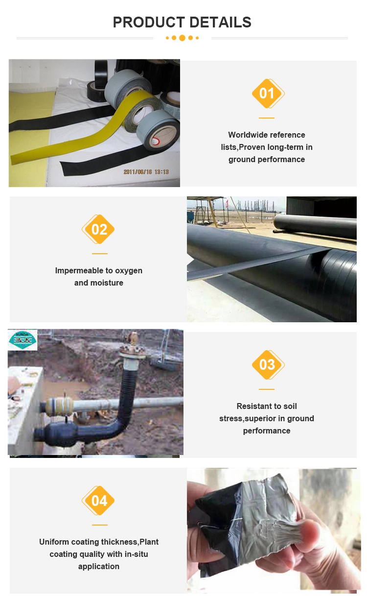 Pe Joint Wrapping Tape For Pipeline, High Quality Pe Joint Wrapping ...