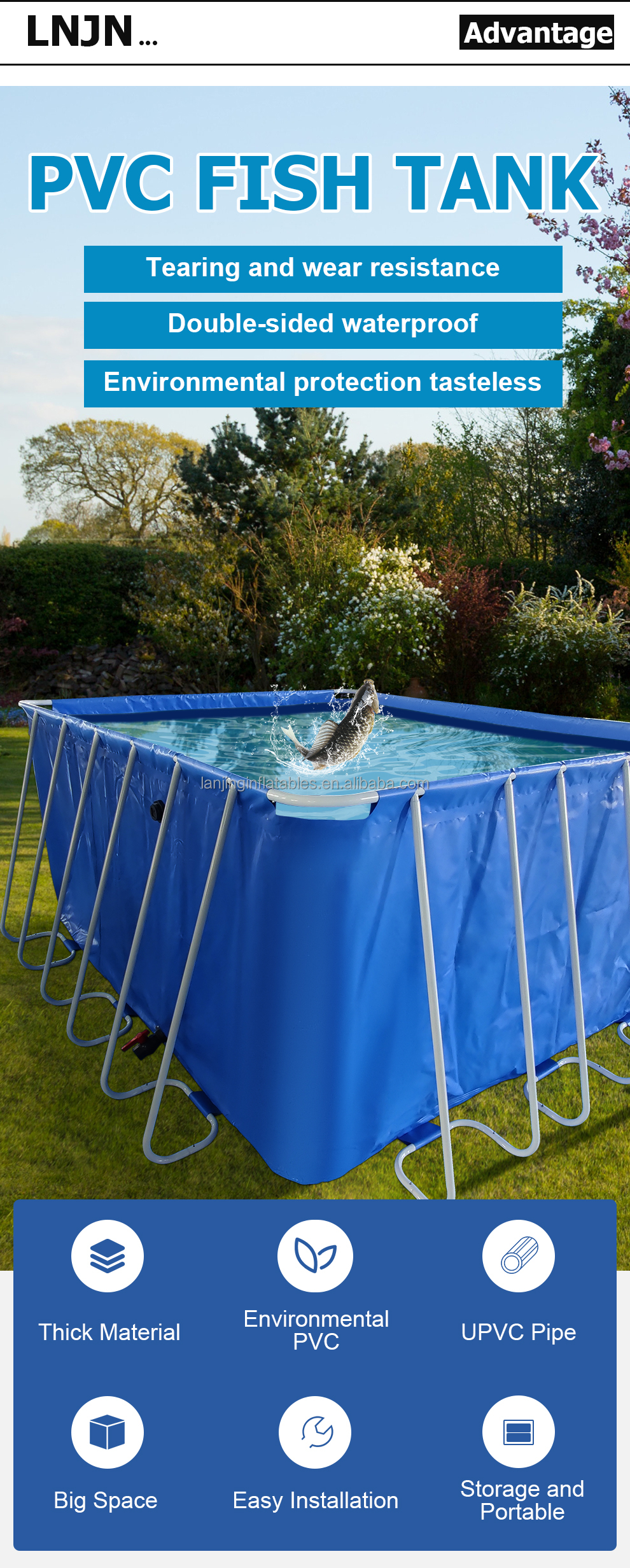 Canvas Tanks For Aquaculture: Fish Farming Ponds And Pools, High ...