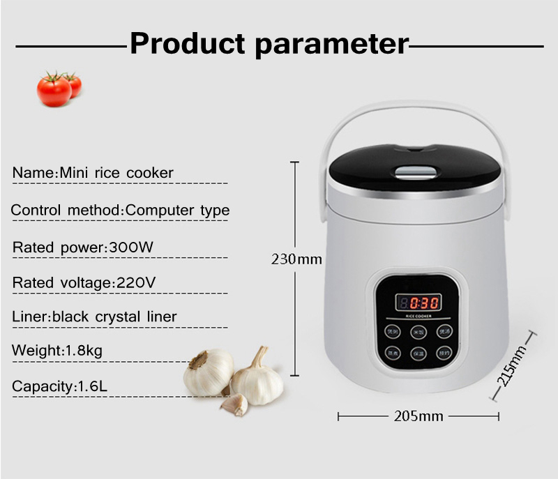 Dmwd Electric Mini Rice Cooker Car Use Household Eggs Food Steamer Soup ...