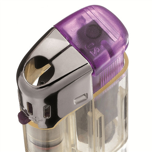 8.1cm Refillable Slim Triangle Transparent Electronic Lighter, High ...