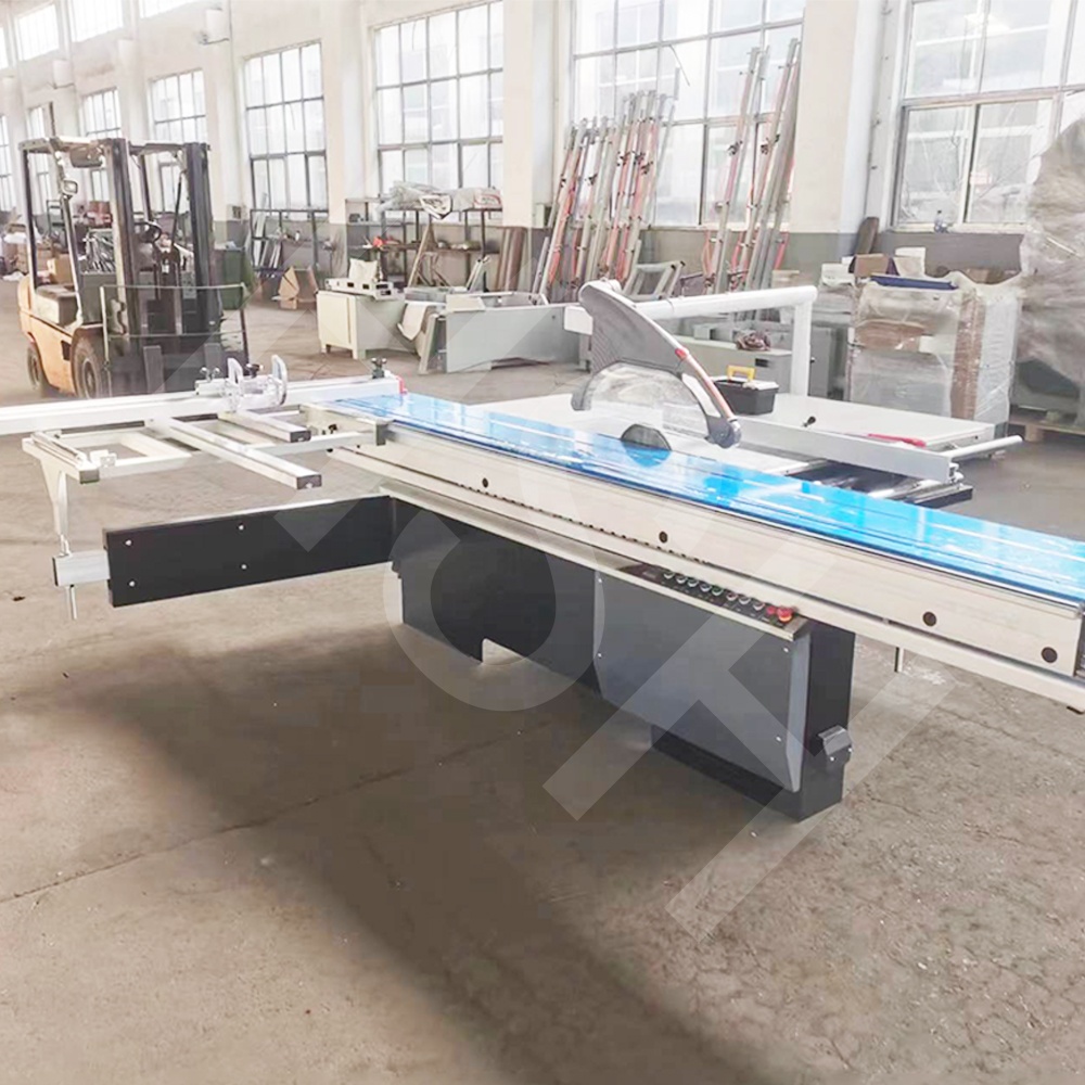 Lifting Adjusting Motorized Woodworking Sliding Table Panel Saw Machine ...