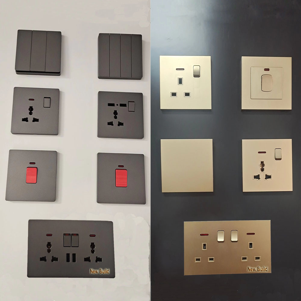 Ivory White/gold Smart Switch Socket 220-250v, High Quality Ivory White ...