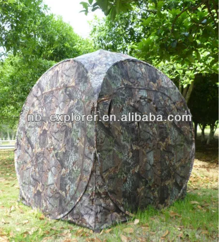 Camouflage Fabrics Popup Hunting Tent / Folding Hunting Tent, High ...