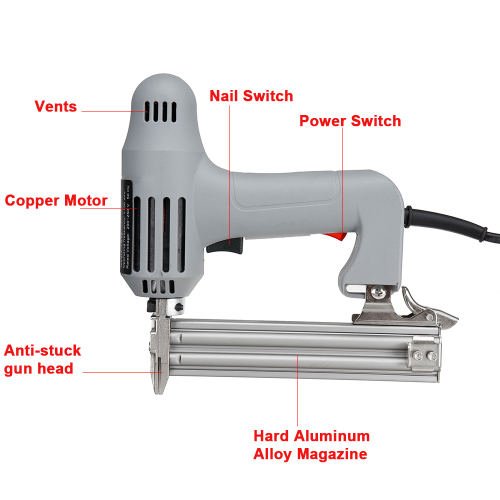 2-in-1 Electric Nail Gun Single-use/double-use Nail Stapler F30 ...