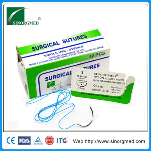 Sterile Non-absorbable Medical Polypropylene Suture, High Quality Sterile Non-absorbable Medical ...
