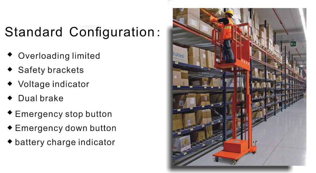 Niuli Semi-electric Stock Order Picker Manual: Aerial Work Platform For ...