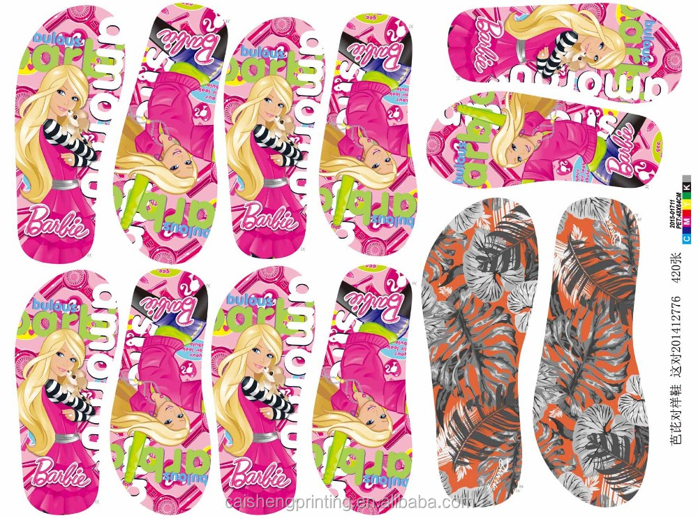 Eva Heat Transfer Stickers For Slippers: Custom Logo Diy Print Design ...