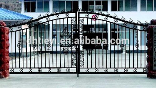 Arc Top Fancy Wrought Iron Main Gate Export, High Quality Arc Top Fancy ...