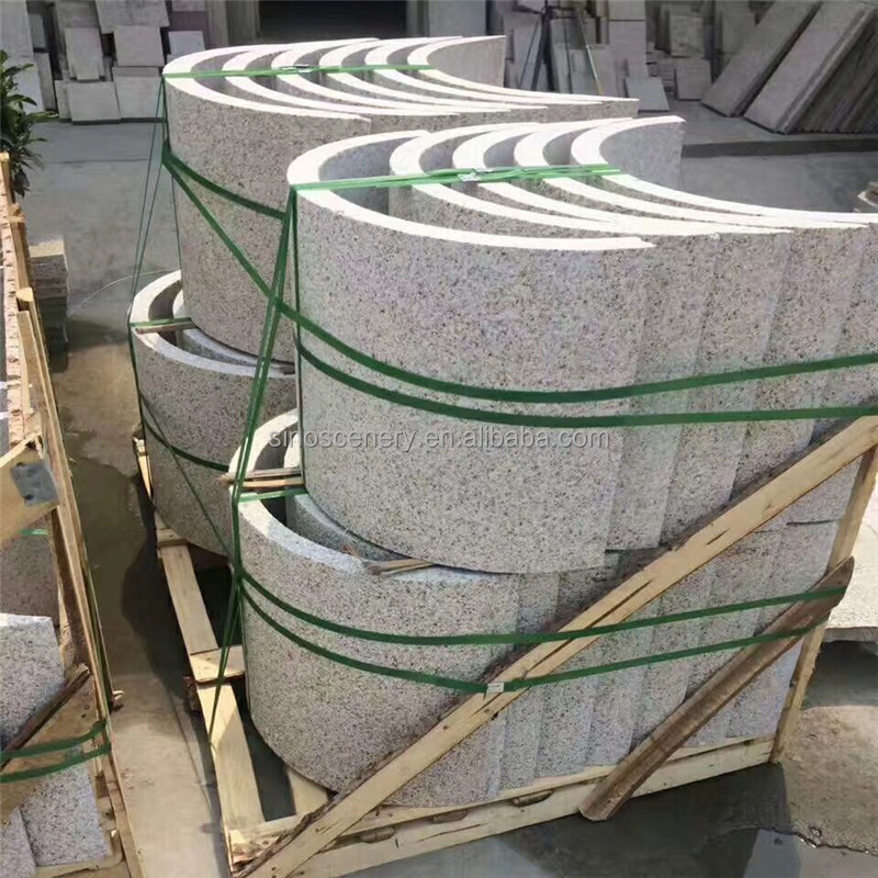 Natural Granite Pillar Cladding With Groove Cut, High Quality Natural ...