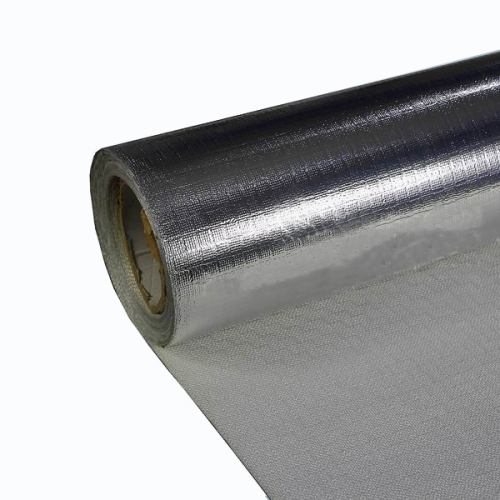 Aluminum Coated Glass Fabric Aluminized Fabric Used For Fire Resistant ...