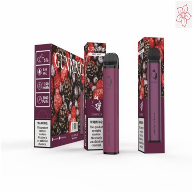 Gunnpod 2000puff 8ml Gun Pod Pod Vape คุณภาพสูง Gunnpod 2000puff 8ml ...