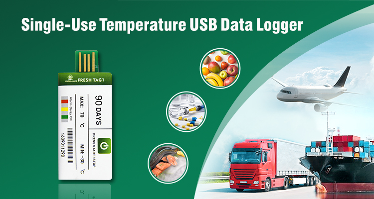 Food Truck Usb Temperature Data Logger For Cold Chain Management, High ...
