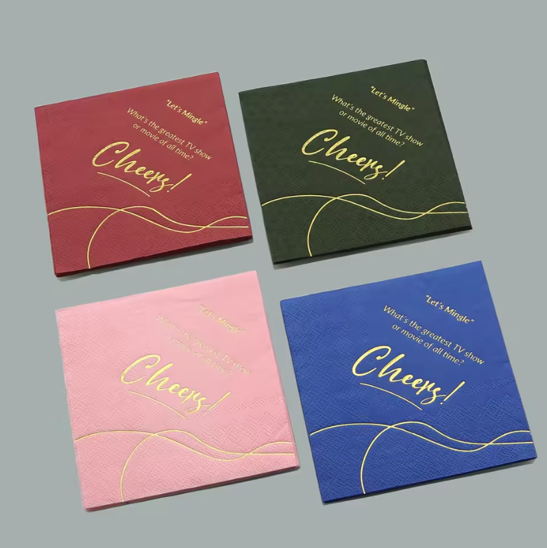Color Paper Napkin Customized Logo Printed Color Napkin, High Quality ...