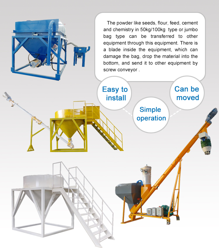 Big Bag Cement Storage Silo 50kg 3m3 Cement Price For Sale, High ...