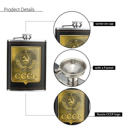 Stainless Steel Mini Flasks 8oz Portable Stainless Steel Hip Flask ...