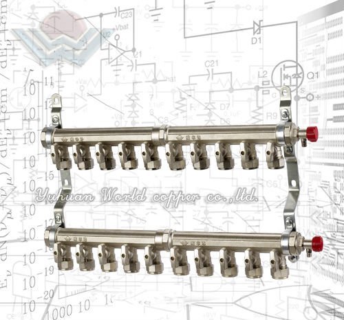10-way Brass Hydraulic Water Meter Manifold, High Quality 10-way Brass ...