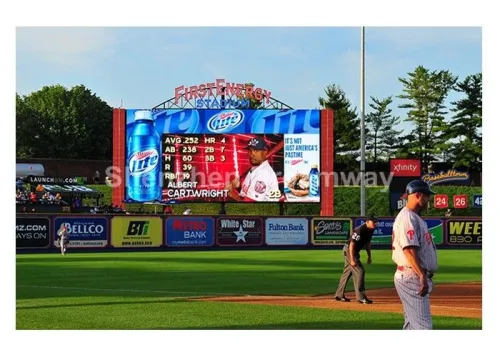 High Resolution Ph 10 Stadium Rgb Led Display Opto / Silan Chip , Dip ...