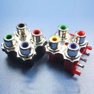 Rca Four-point Connectors With Abs Housing, High Quality Rca Four-point ...