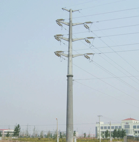 120 Kv Steel Monopole Tower (ntsmt-023), High Quality 120 Kv Steel ...