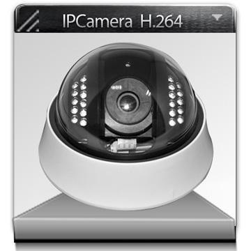 H.264 Dome Ip Camera With Ir-cut, Support Night Vision, High Quality H.264 Dome Ip Camera With ...