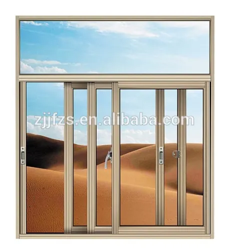 French Aluminum Sliding Windows With Transom, High Quality French ...