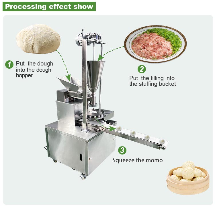 Fully Automatic Bao Bun, Samosa, And Momo Machine For Business And Home ...
