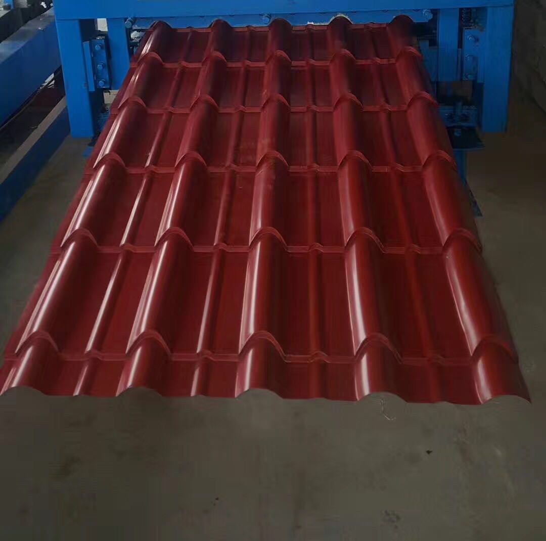 Panel De Techo De Acero Esmaltado Teja Que Forma La Máquina, alta ...