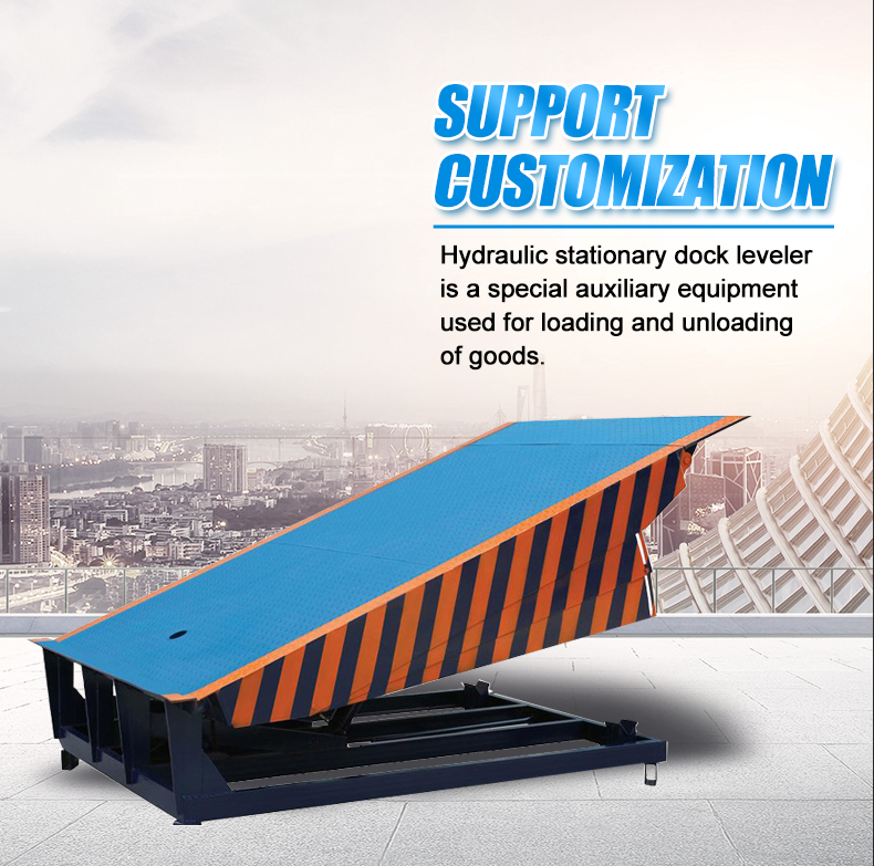 Fixed Dock Leveler Stationary Loading Ramp For Warehouse Garages And ...