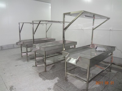 Meja Inspeksi Cahaya Stainless Steel, kualitas tinggi Meja Inspeksi ...