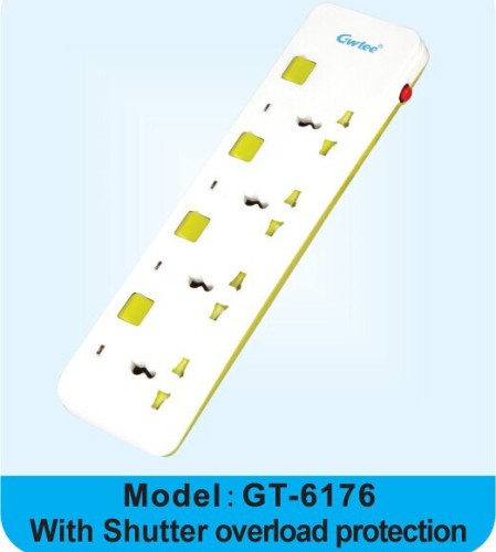 Safety Shutter Extension Socket With Shutter Overload Protection, High ...