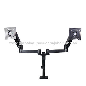 Dual Monitor Bracket, Routes Cables Under Arms, High Quality Dual ...