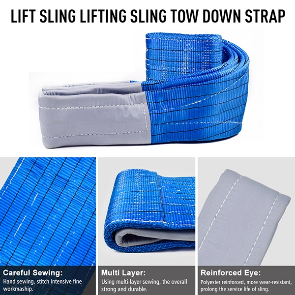 8 ton lifting straps blue Good Value for Money