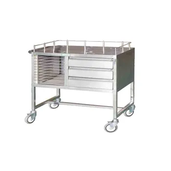 Alibaba Express Stainless Steel Wards Visit Trolley, High Quality ...