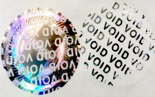 Void Holographic Paper Holographic Labels, High Quality Void ...