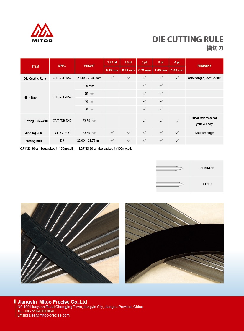 Steel Cutting Rules Lcb Parts Of Die Cutter, High Quality Steel Cutting ...