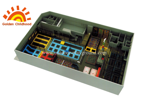 Trampoline Park Structure For Children, High Quality Trampoline Park ...