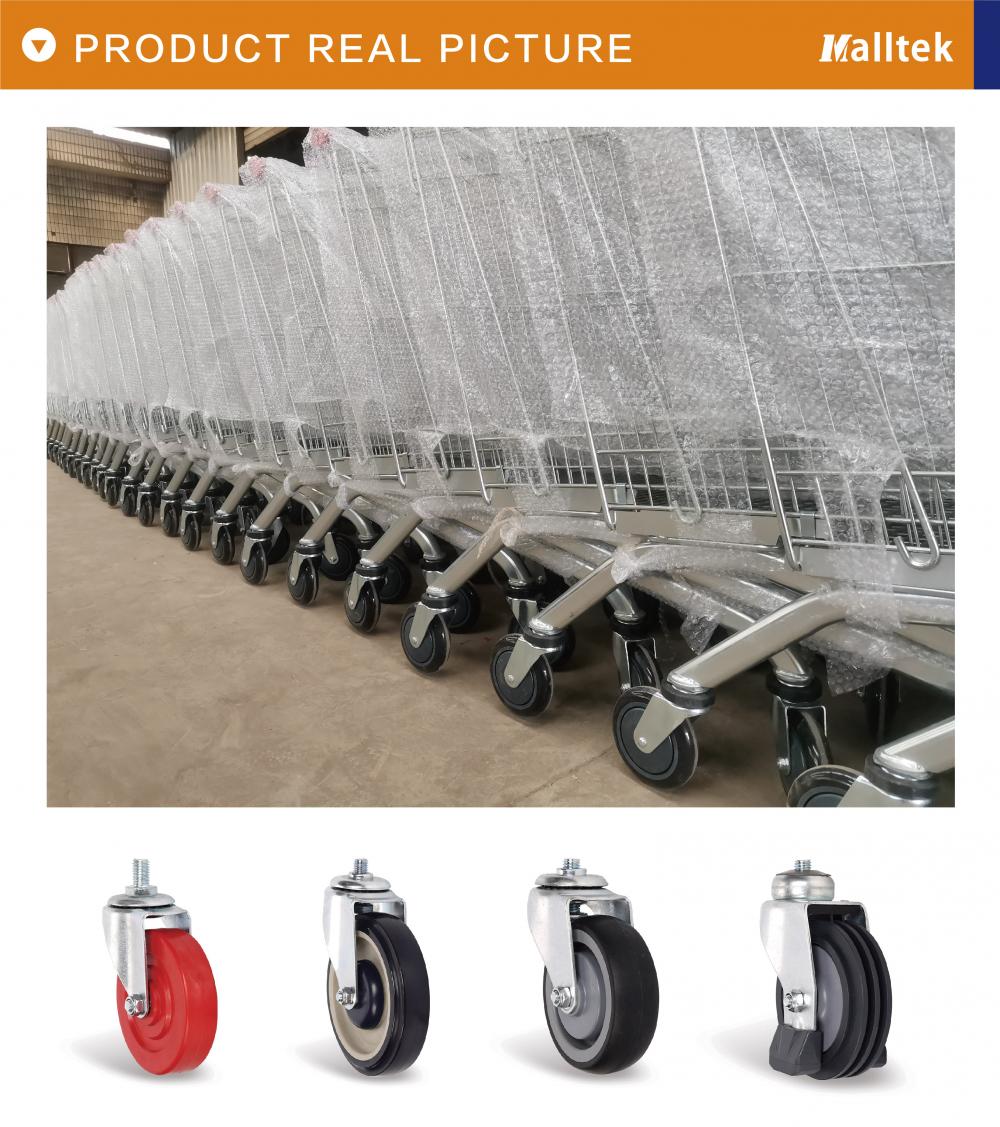 Retail Grocery Store Shopping Trolley Tpr Wheel, High Quality Retail ...