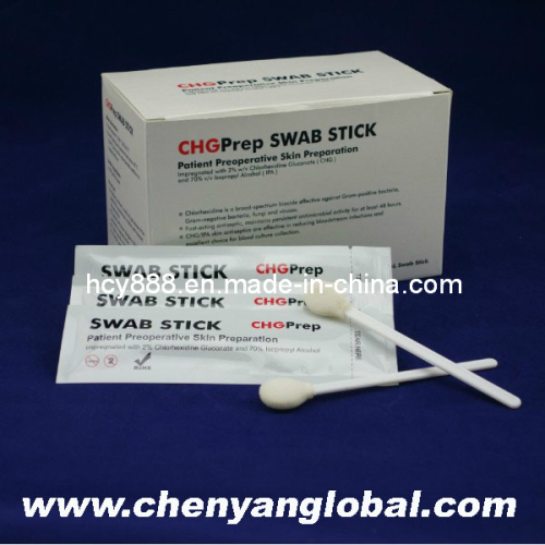 Alcohol Chlorhexidine Disinfectant Chg Swabsticks (cy-ss-70720c7i ...