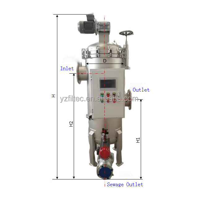 Stainless Steel Automatic Self Cleaning Water Filter Machine, High ...