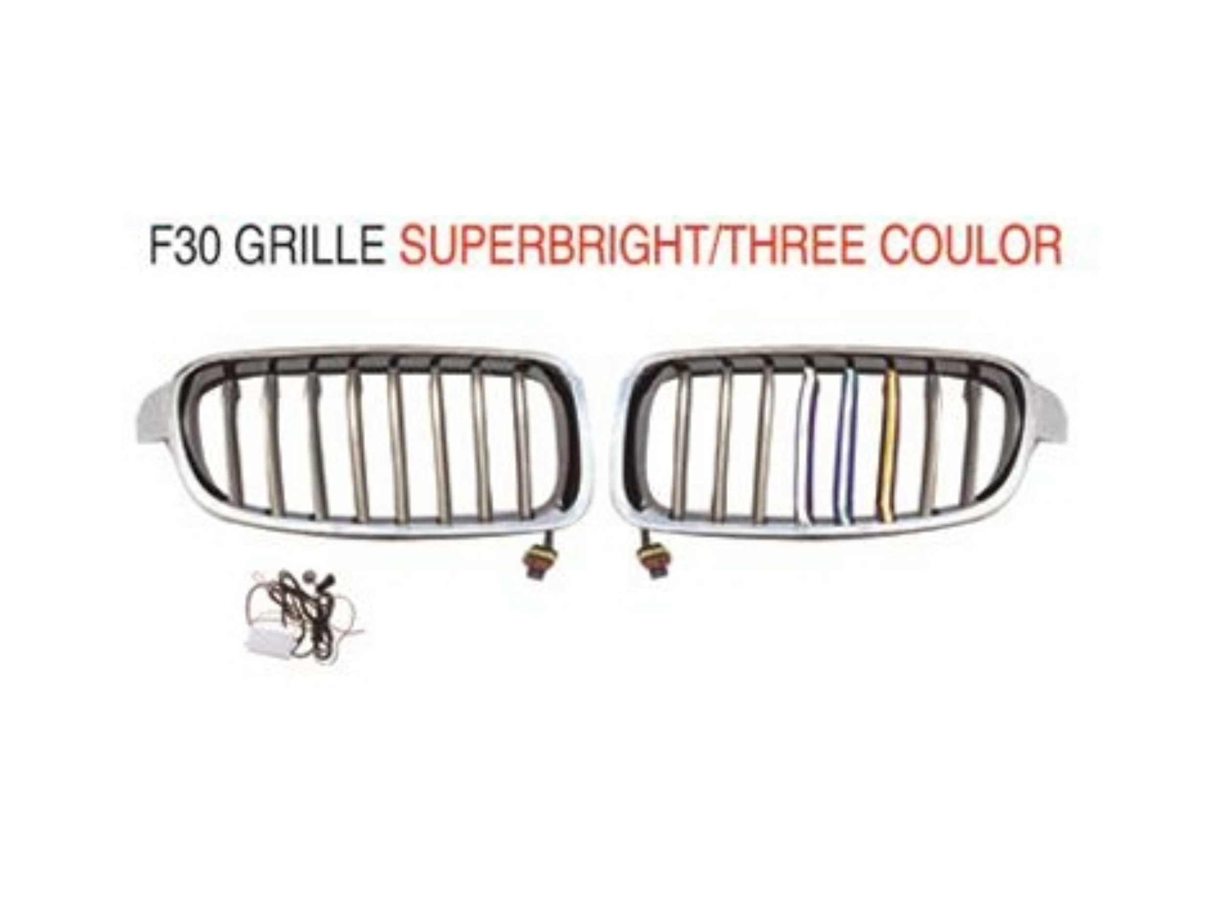 For Bmw F30 Front Grille Led Three Color, High Quality For Bmw F30 ...