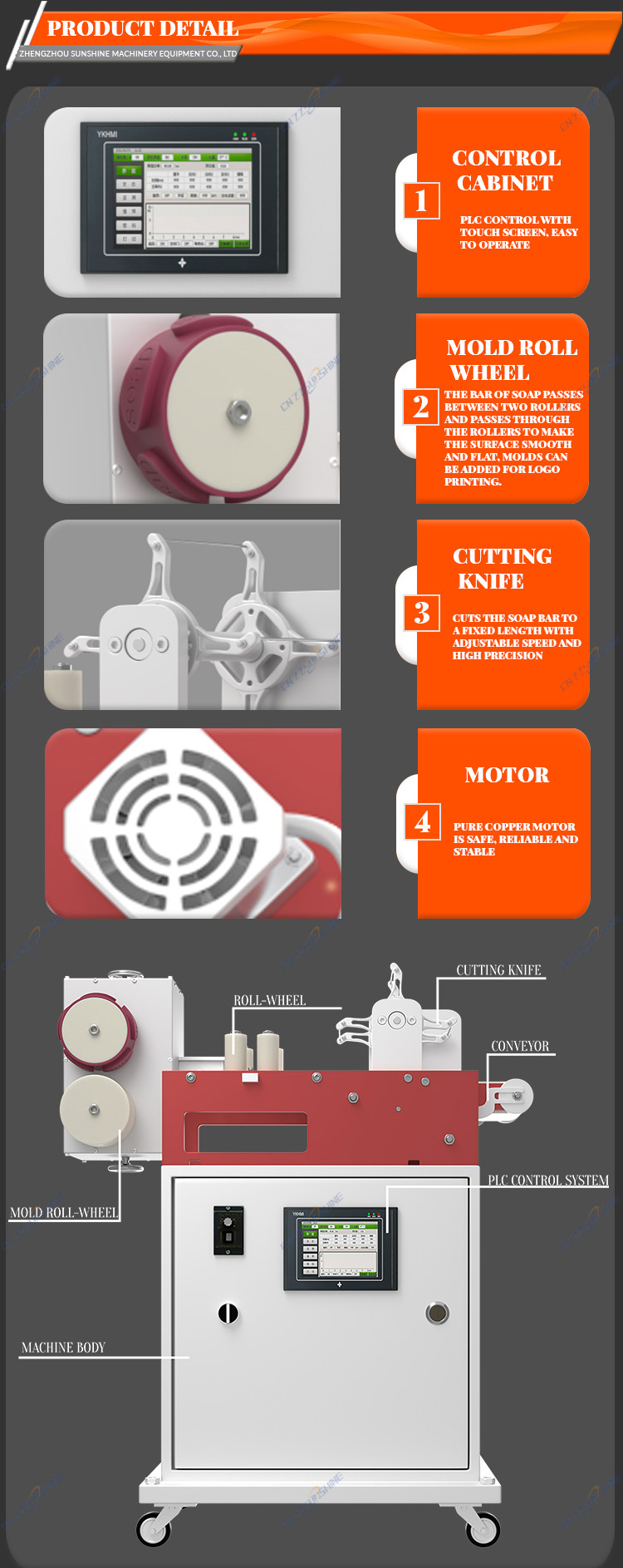 Long Warranty Electric Soap Cutter Machine - Efficiency Bar Soap Stamp ...