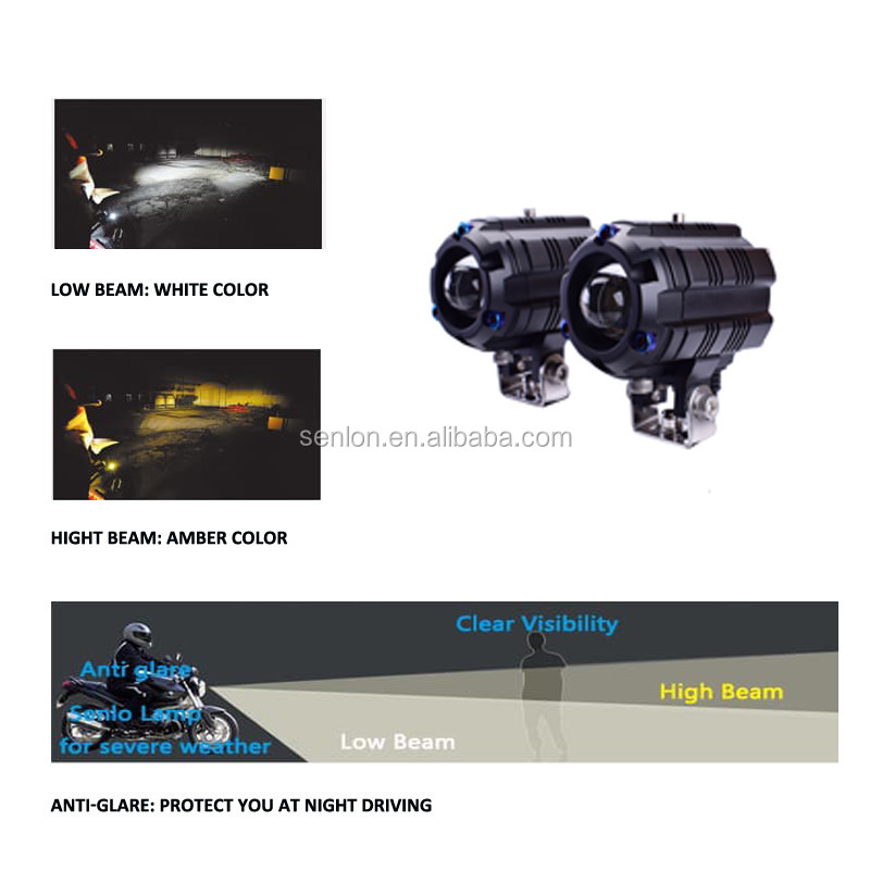 M3 Pro Senlo Version 50w Led Fog Lamp With High/low Beam For Motorcycle ...