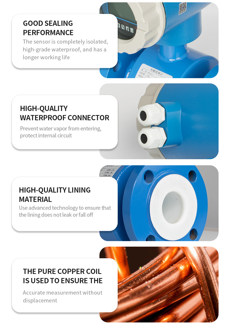 Yezon Pl111 Electromagnetic Ptfe Flow Meter Manufacturer Dn25 Dn50 ...